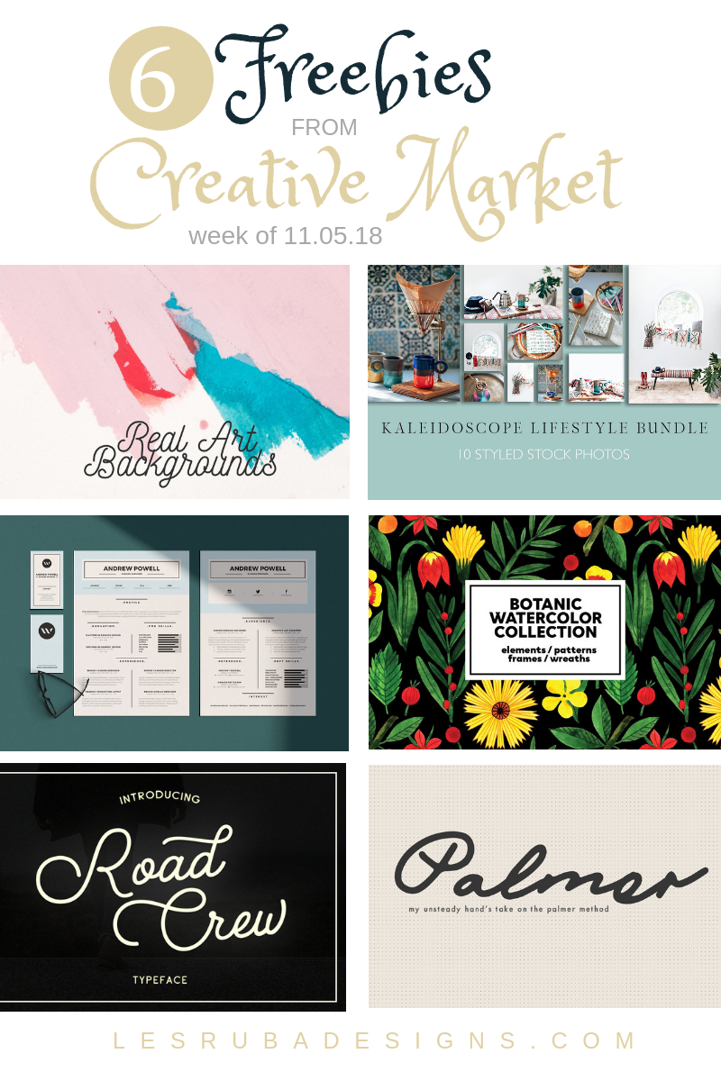 Creative Market Free Downloads for week of November 5, 2018
