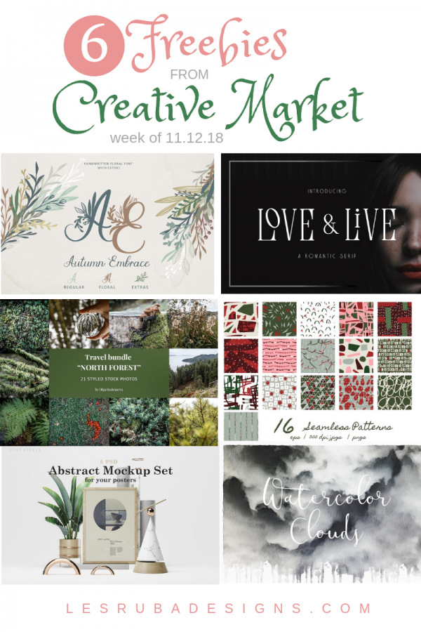 Creative Market Free Downloads Week of November 12, 2018 - Lesruba ...