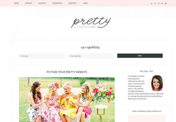 50 Feminine WordPress Themes Templates for Female Bloggers 2019