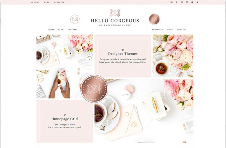 50 Feminine WordPress Themes Templates for Female Bloggers 2019